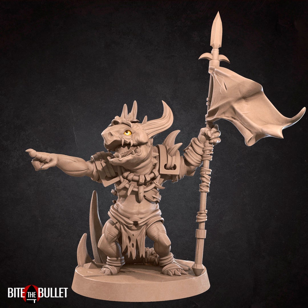 Kobold Squad Leader Bite the Bullet Tabletop RPG Dnd Pathfinder 3D ...
