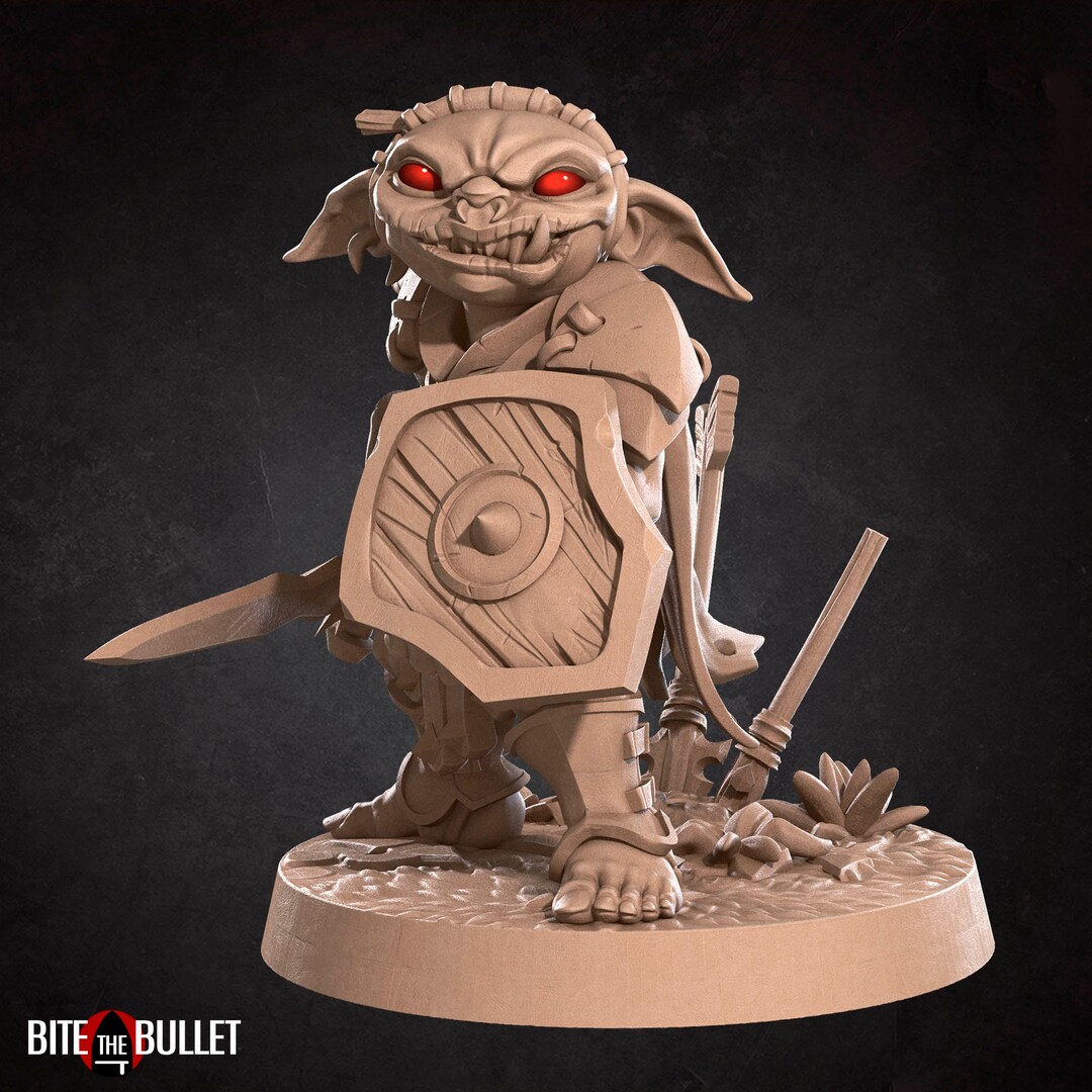 Goblin Fighter | Bite the Bullet | Tabletop RPG | Dnd | Pathfinder | 3D ...