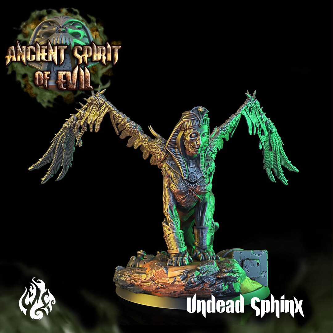 Undead Sphinx Ancient Spirit of Evil Crippled God Foundry - Etsy