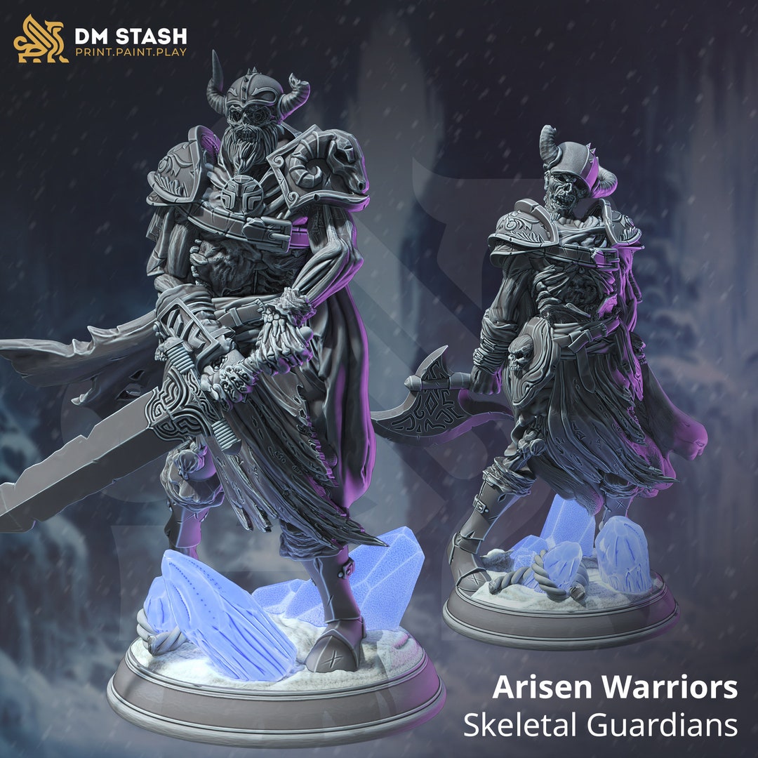 Arisen Warriors Skeletal Guardians the Thawing Dead DM - Etsy