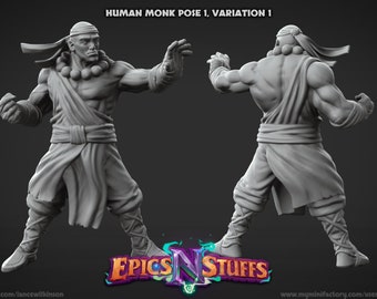 Human Monk Miniature | Etsy