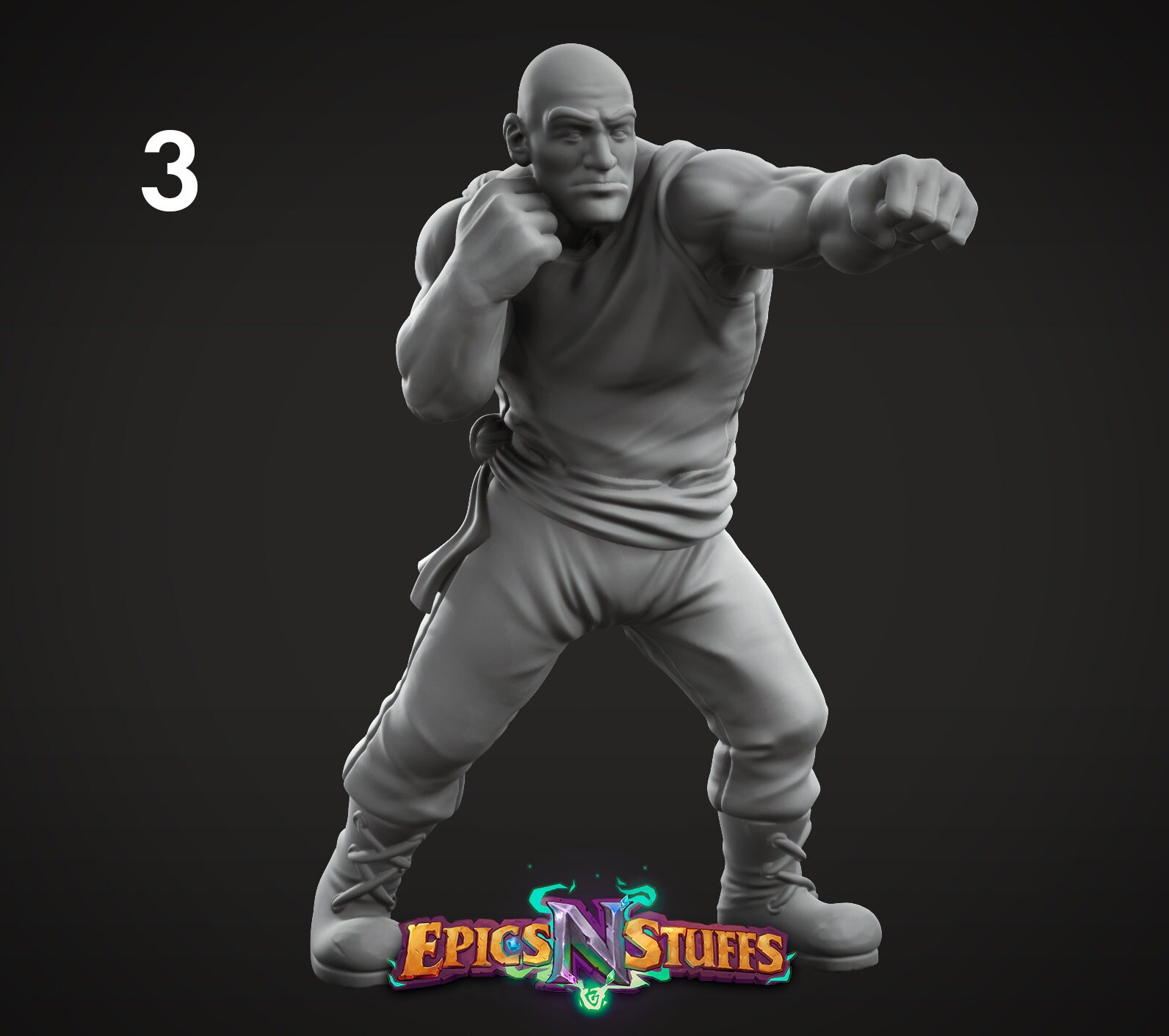 Human Pugilist Pose 2 Epics N Stuffs - Etsy