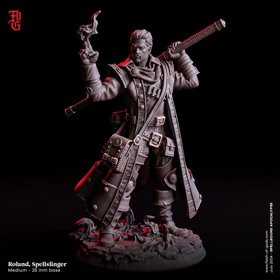 Roland, Spellslinger, Hero | Spellbound Apocalypse - Flesh of Gods - Etsy