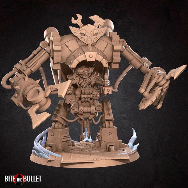 Crazy Goblin Warrior Miniature Artificer Dungeons and Dragons Mini RPG ...