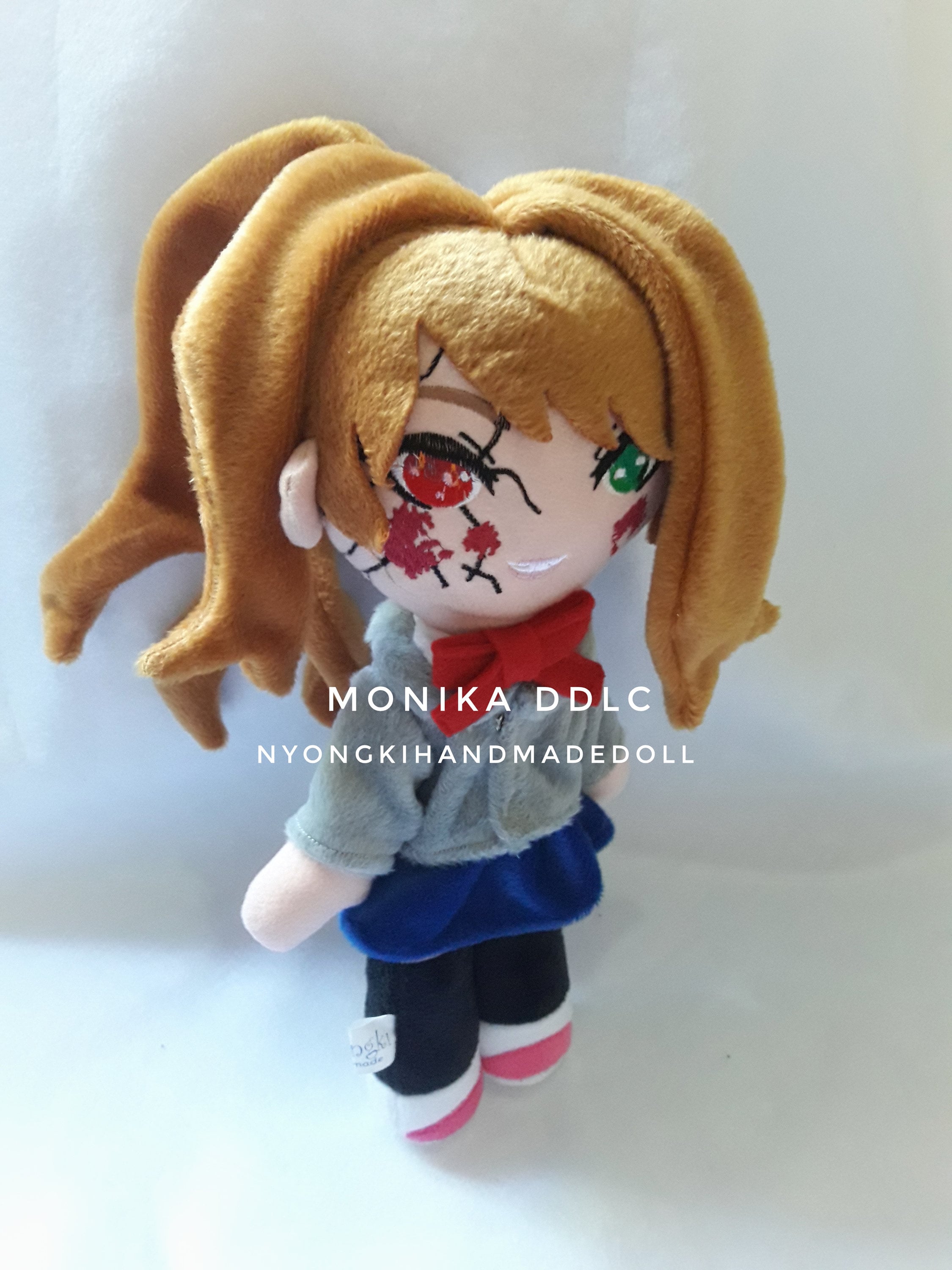 Monika DDLC From Doki Litelature Club- Custom Plush From Your Favourite ...