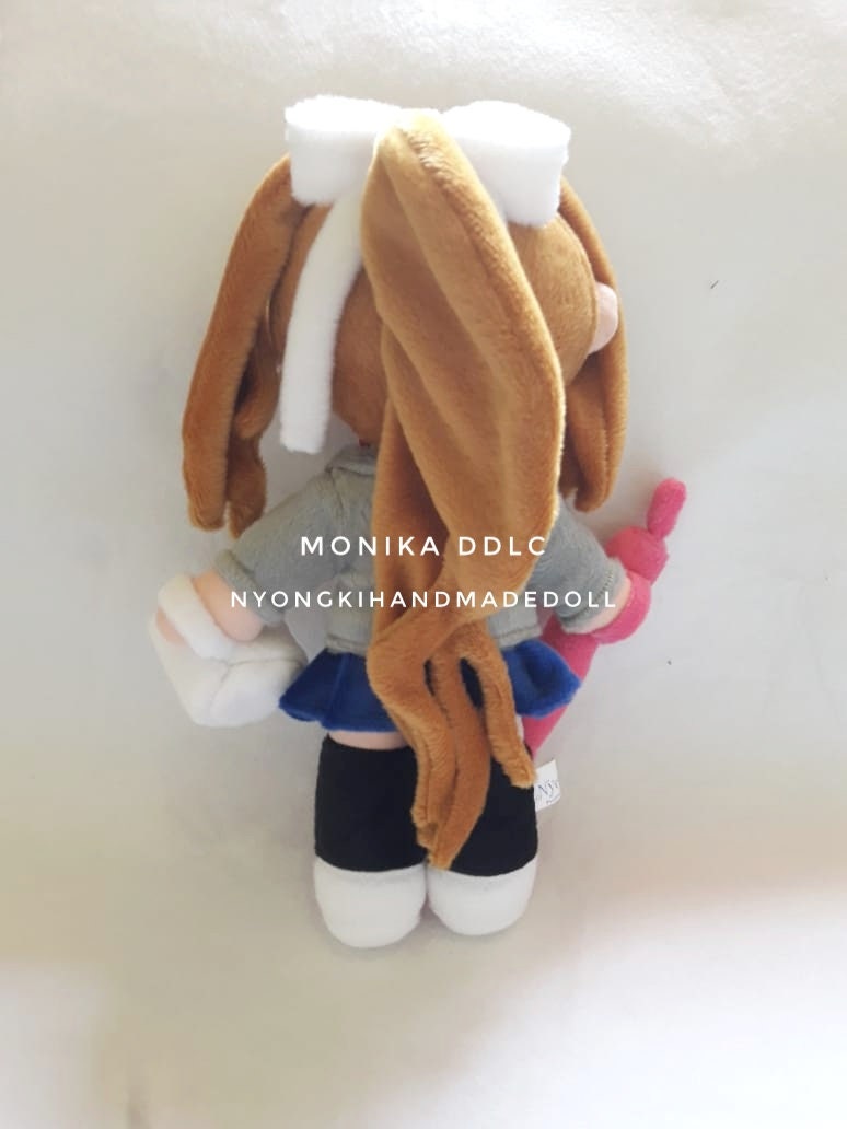 Monika DDLC From Doki Litelature Club- Custom Plush From Your Favourite ...