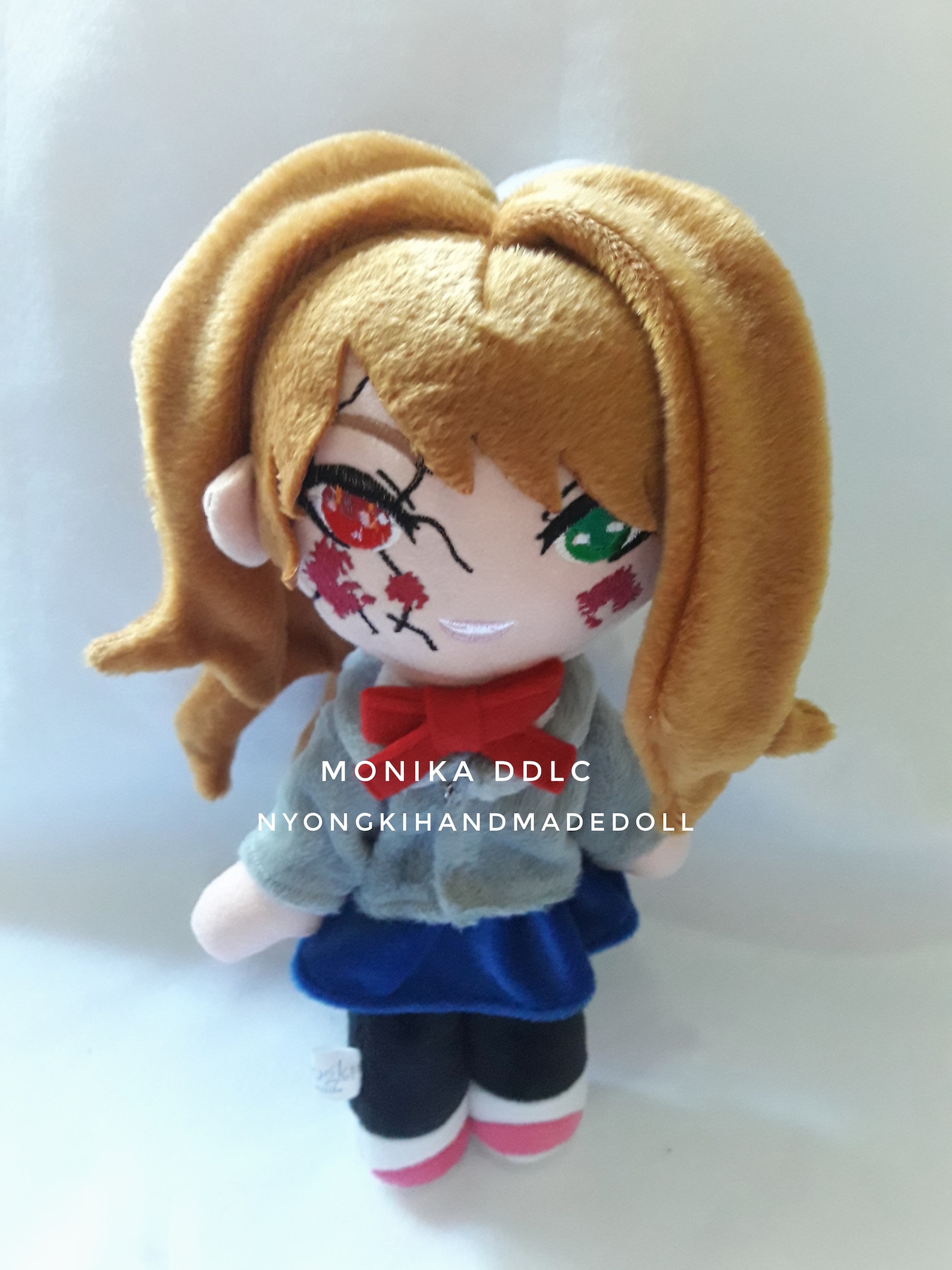 Monika DDLC From Doki Litelature Club- Custom Plush From Your Favourite ...
