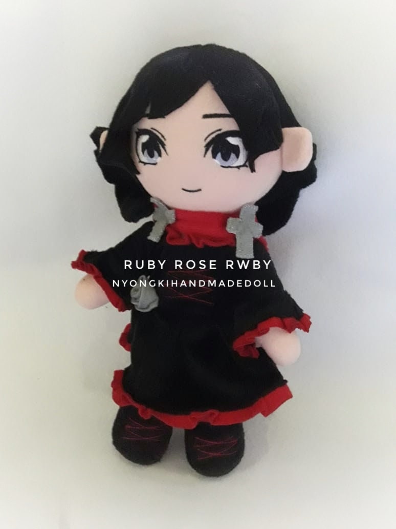 Custom Plush From Your Favourite Game or Anime Ruby Rose From - Etsy