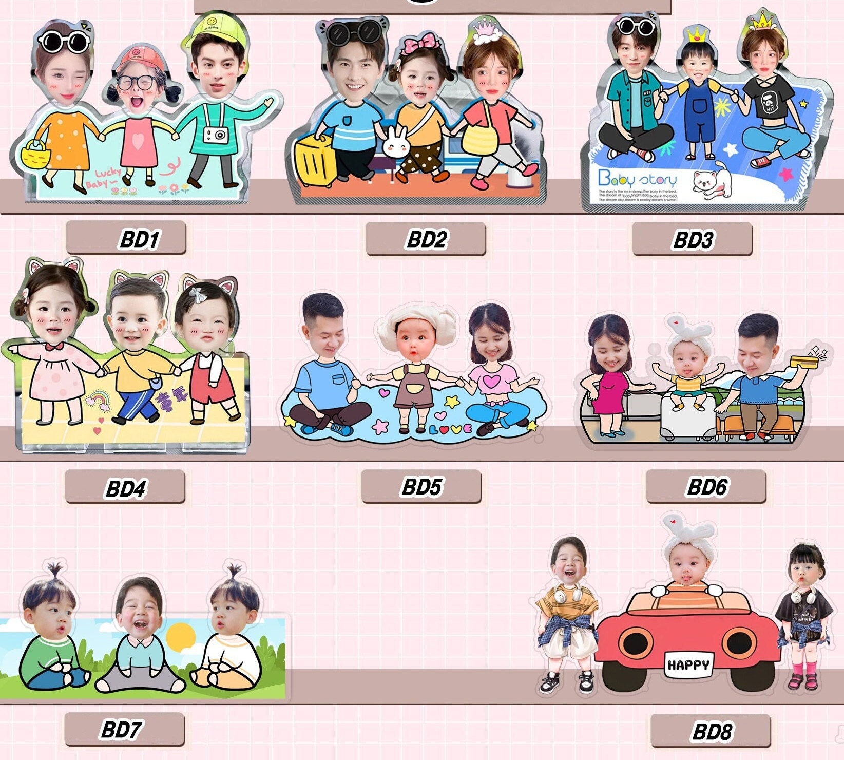 Custom Baby Bobblehead Standee, Couple Head Shaking Standee, Custom ...