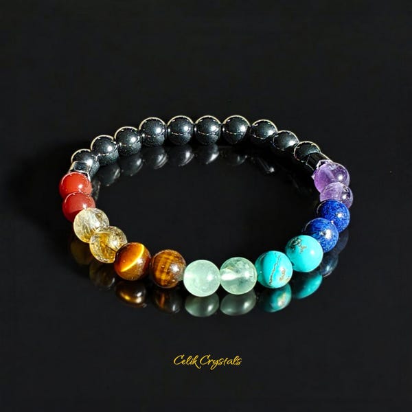 7 Chakra Bracelet - Etsy