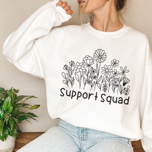 Support Squad Sweatshirt Support Teacher Sweater School Support Staff ...