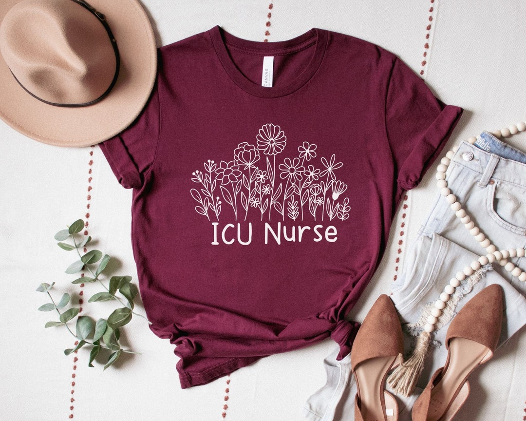 ICU Nurse Shirt Intensive Care Nurse Tshirt ICU Nurse Gift for ICU ...