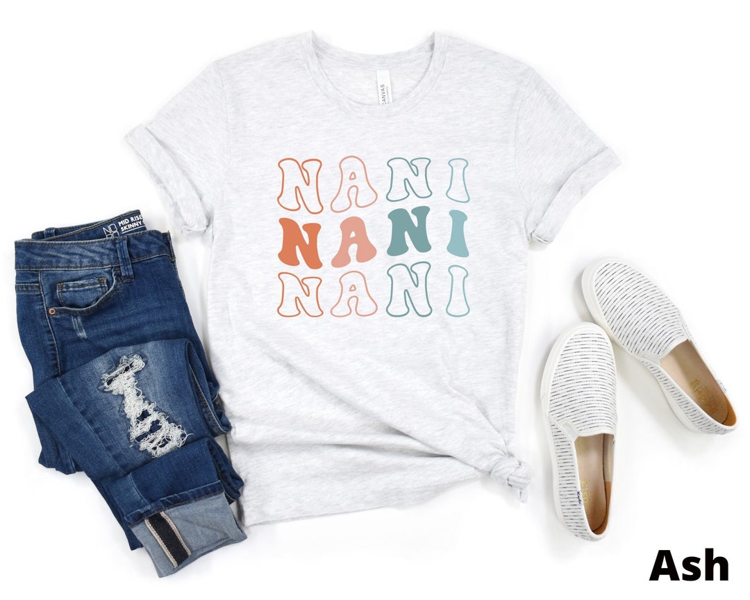 Nani Shirt Nani Gift for New Grandma Nani Tshirt Pregnancy Announcement ...