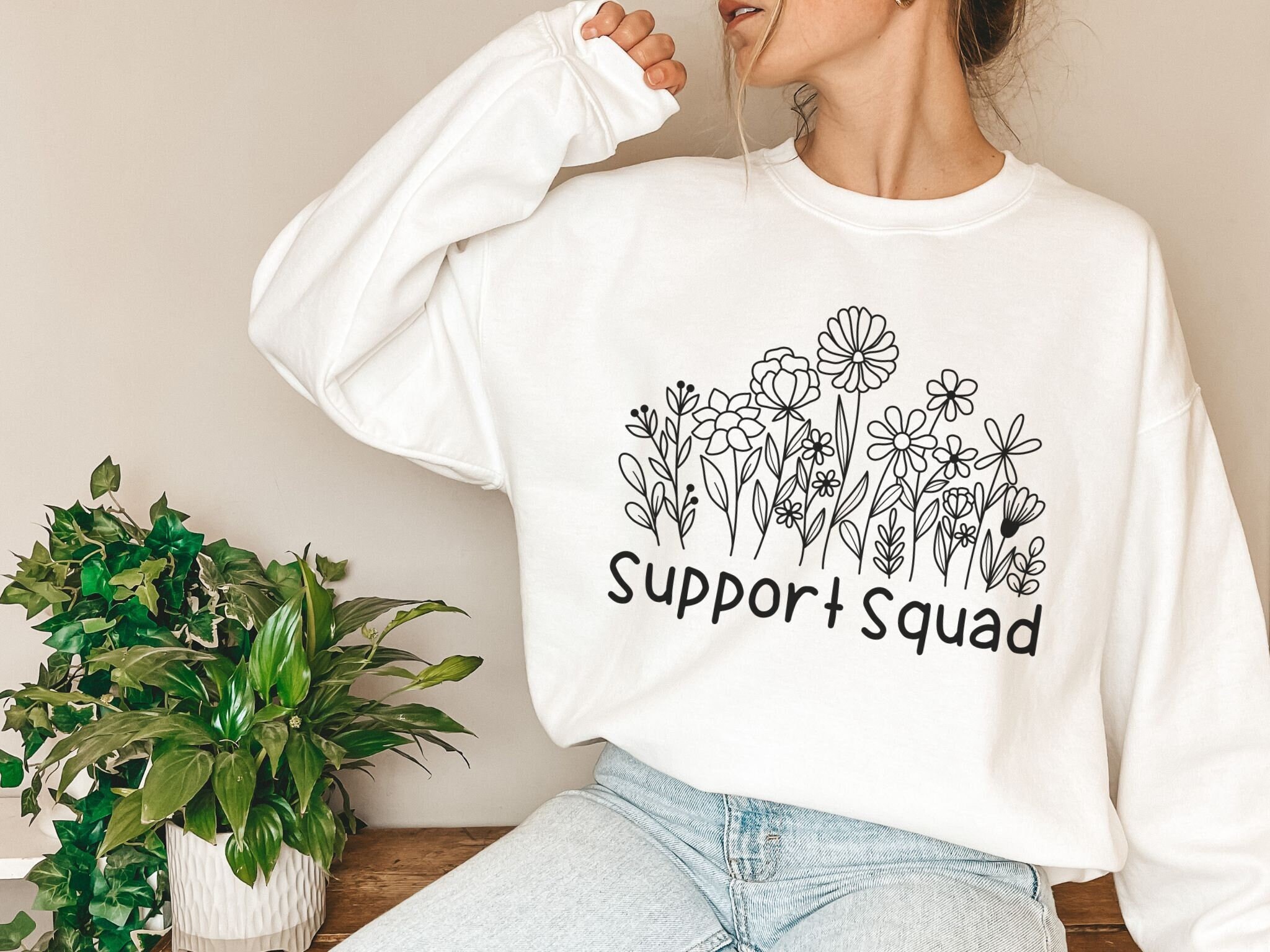 Support Squad Sweatshirt Support Teacher Sweater School Support Staff ...