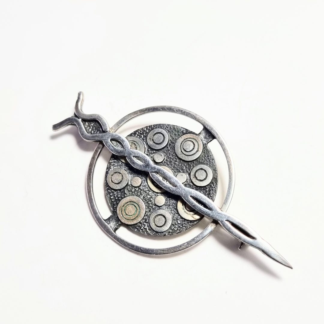 Ortak Silver Brooch, Different Style, Vintage by Malcolm Gray. IR/1616 ...