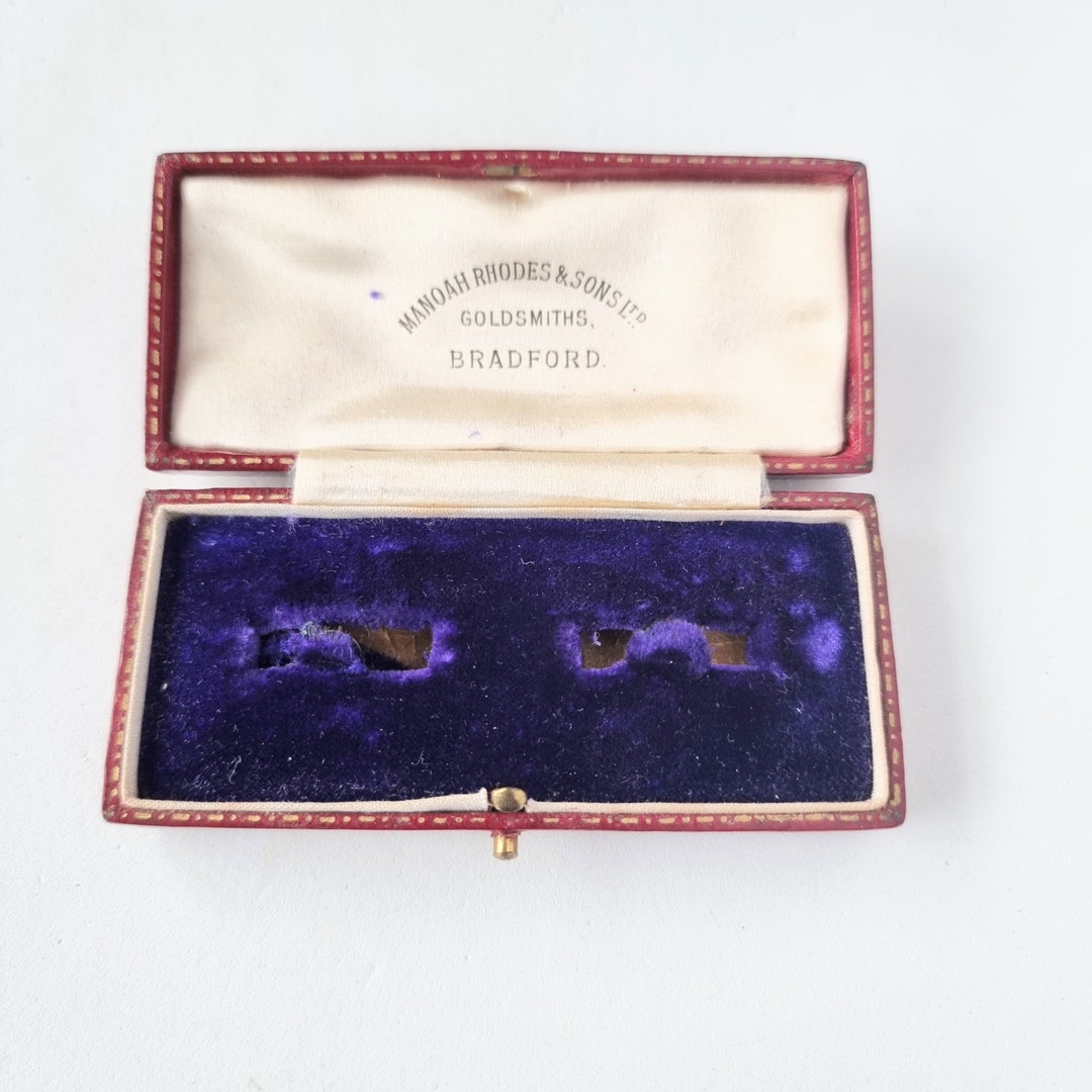 Early 20th C. Quality Cufflink Box or Case. B64 - Etsy