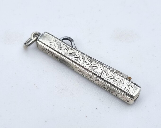 Victorian Folding Steel Button Hook in Sterling Silver Case. KI/1474 - Etsy