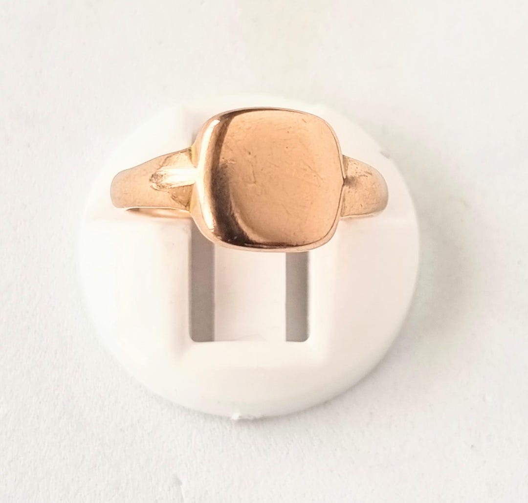 Antique 9ct Rose Gold Signet Ring Child Size. Og/r273 - Etsy