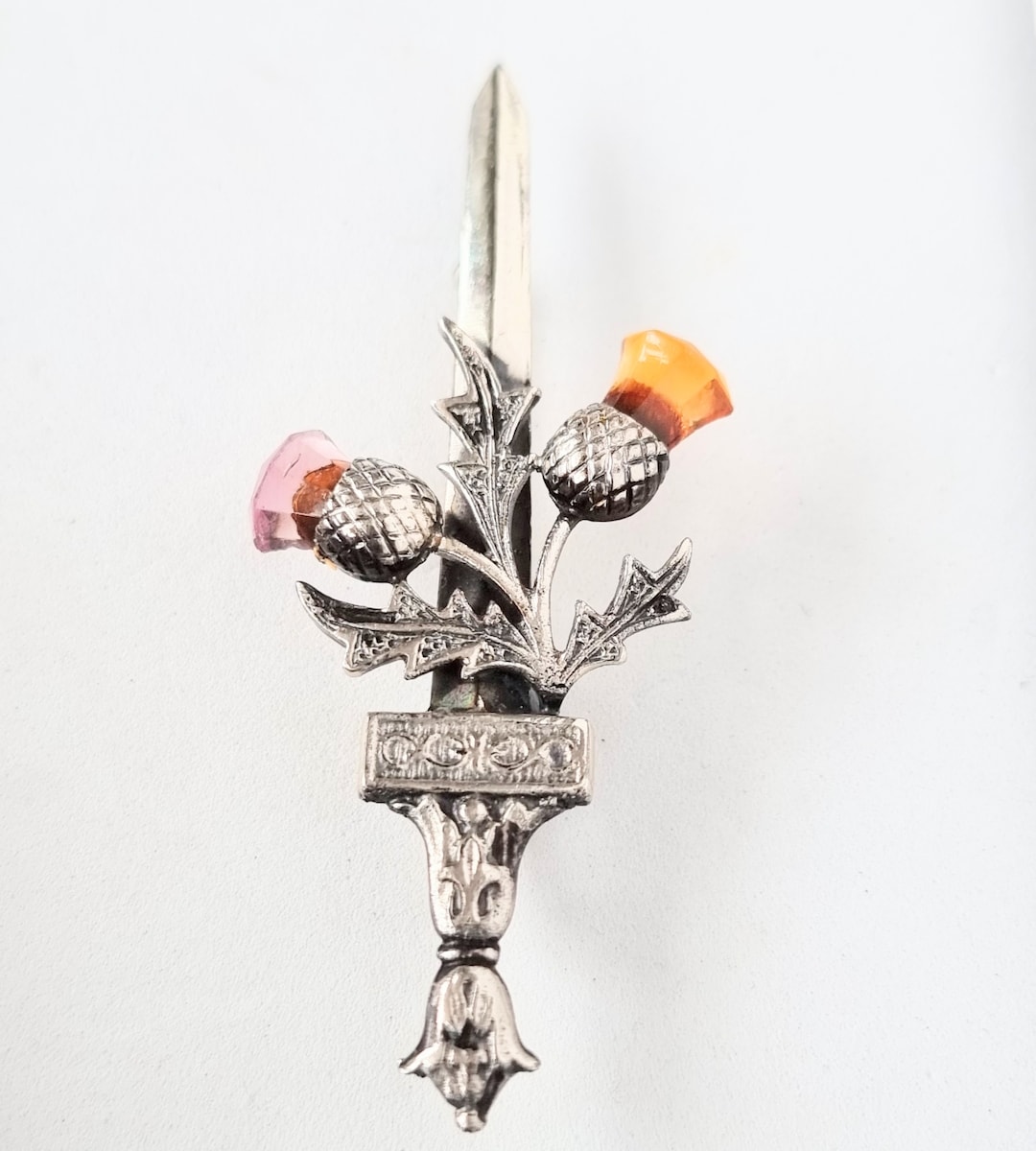 Unusual Silver Scottish Sword and Thistle Brooch. KR/816 - Etsy
