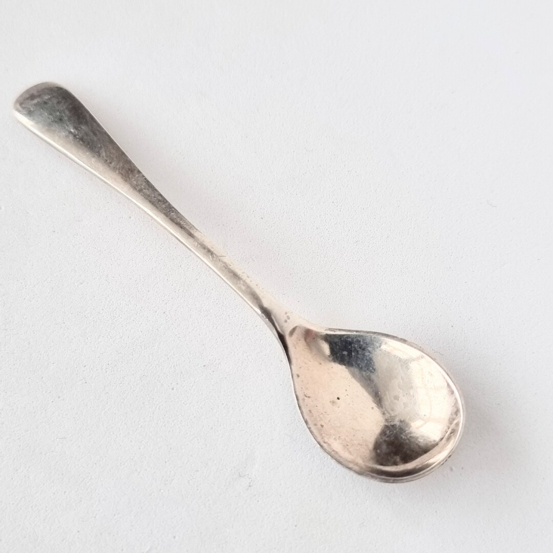 Vintage Sterling Silver Mustard Spoon, Condiment, 1930s. SP21 - Etsy