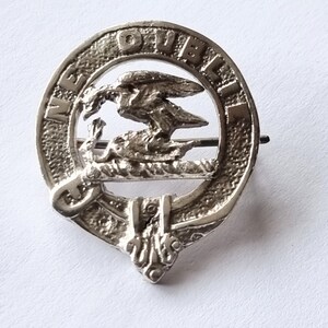 Scottish Sterling Silver Clan Graham Badge, Small and Light. KR/974 - Etsy