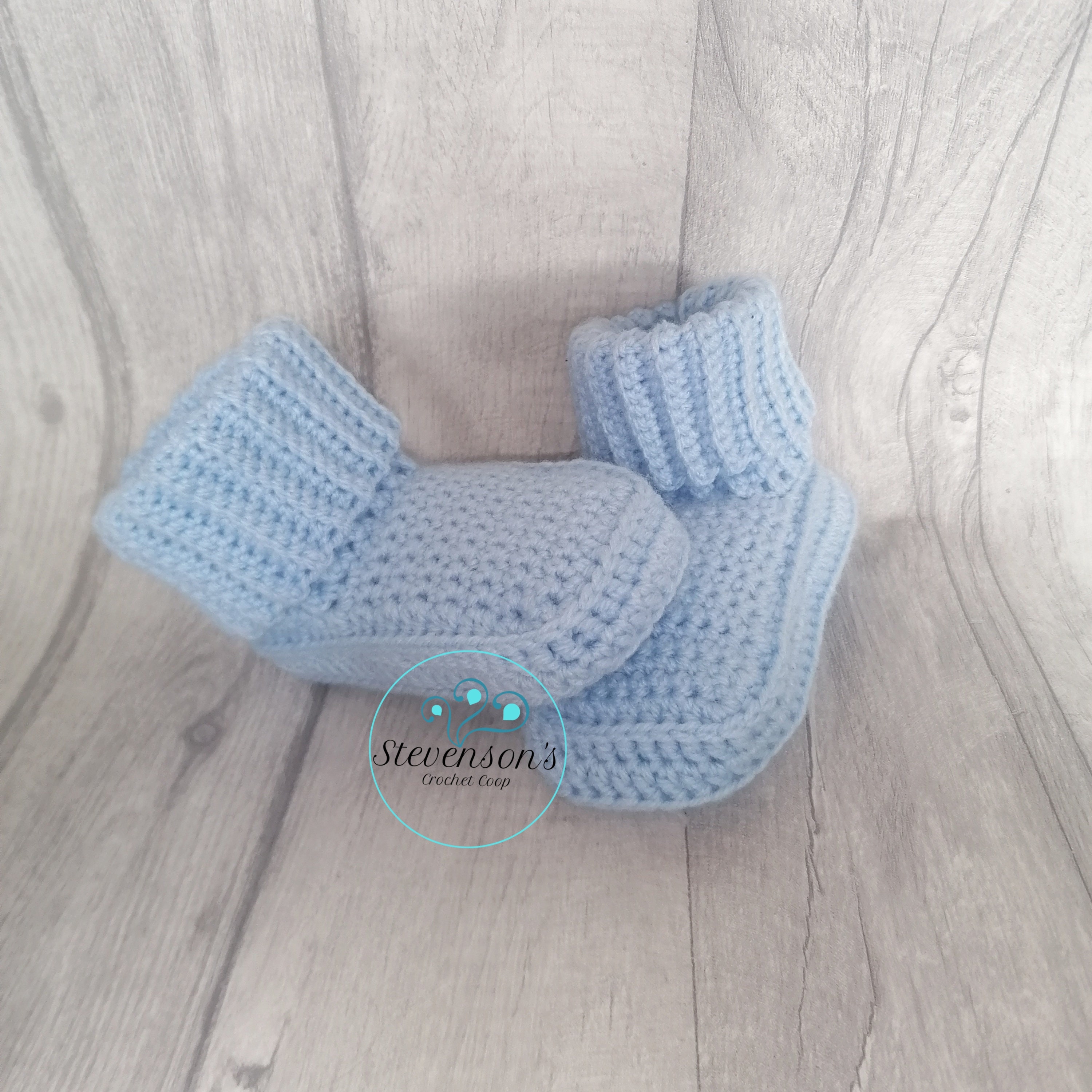 Ribbed Cuffed Booties Crochet Pattern - Etsy