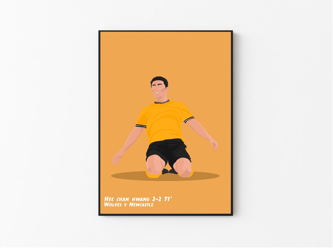 Hee Chan Hwang Wolves Poster Hee Chan Hwang Print Wolves Fc ...