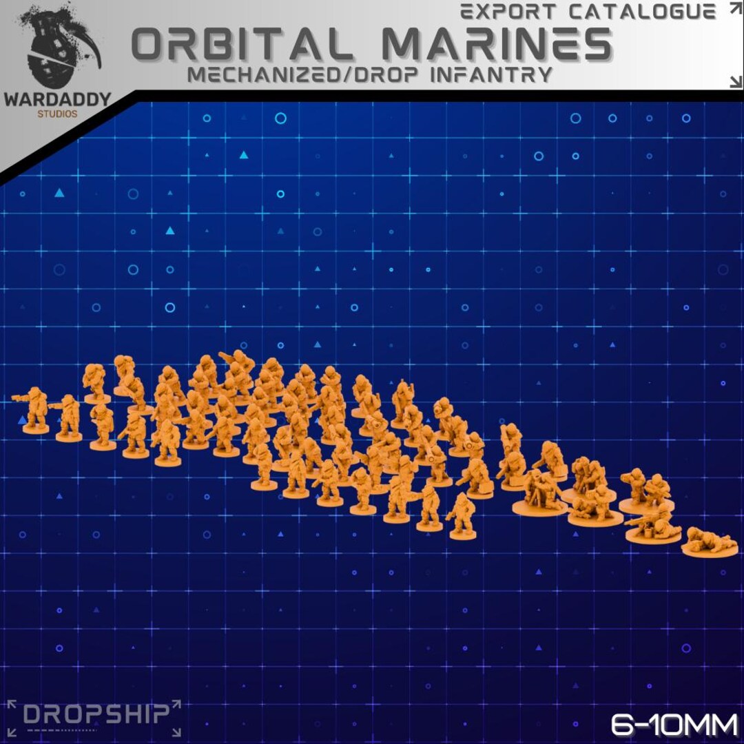 Orbital Assault Infantry - Dropship (game Rules) - 6-10-15mm ...
