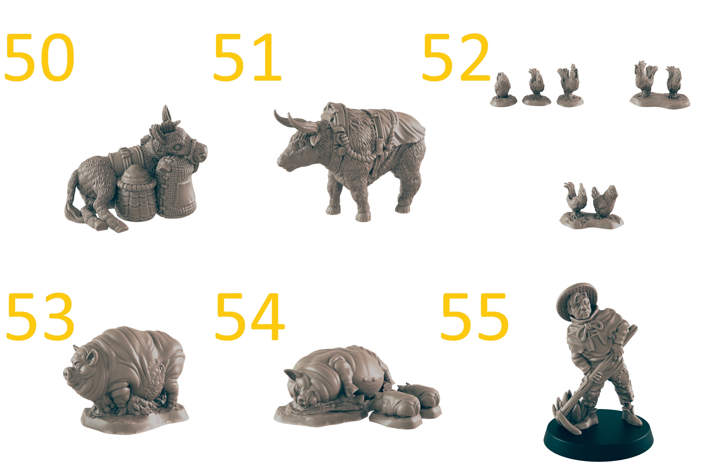 Everyday Folk - 28mm - EC3D Design - Etsy