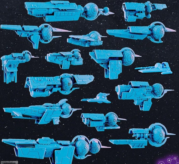 Merconian Fleet Fleet Scale EC3D - Etsy