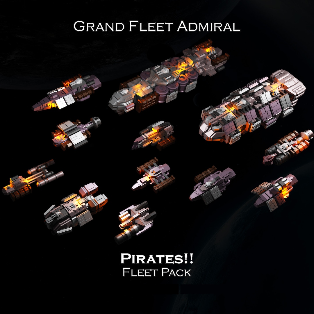 Pirate Clans - 1/5000 Scale - Grand Fleet Admiral Tabletop - Etsy