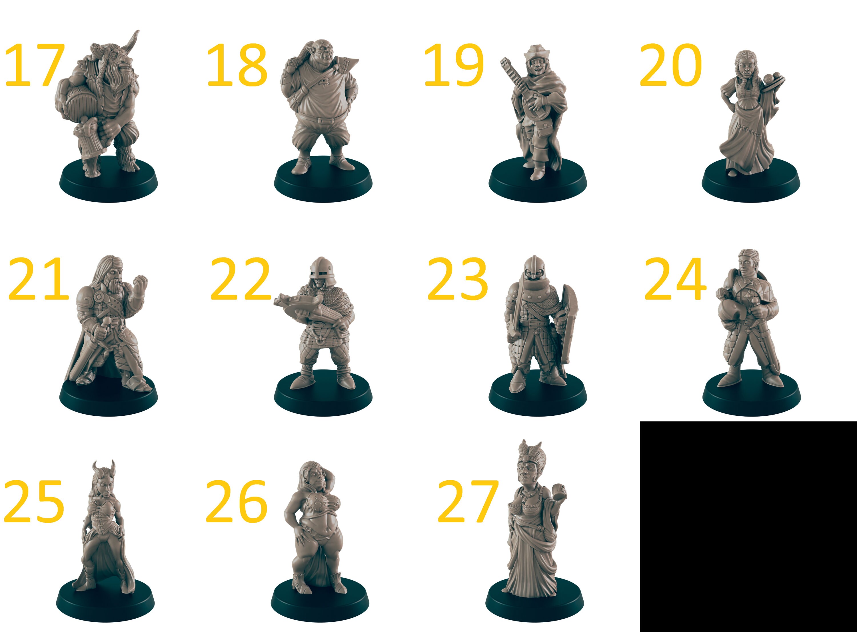 Everyday Folk - 28mm - EC3D Design - Etsy