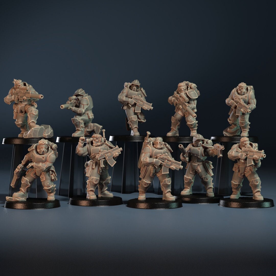 Scouts 1st Wave - Genewarriors - 28mm - Thatevilone - Etsy