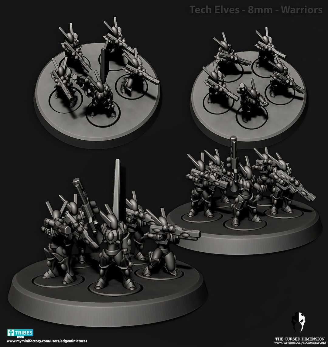 Tech Elves - 6/8-10-15mm - Edge Miniatures - Etsy