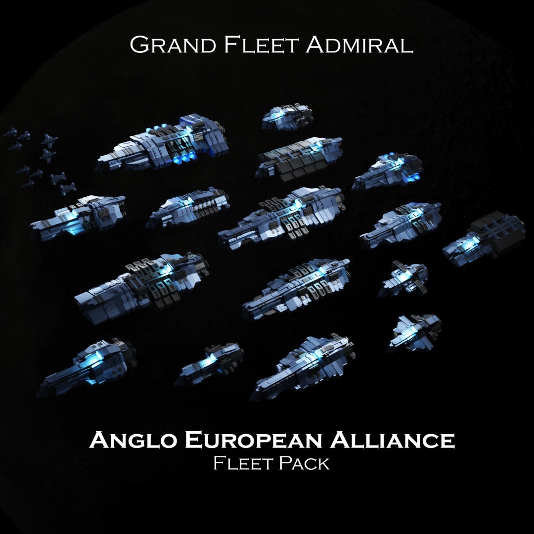 Anglo European Alliance - 1/5000 Scale - Grand Fleet Admiral Tabletop ...
