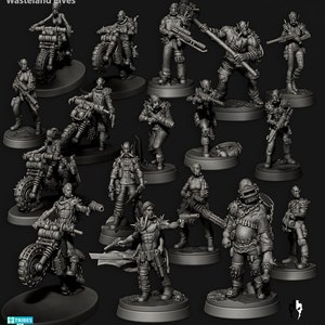 Wasteland Elve Mutants - 28mm - Edge Miniatures - Etsy
