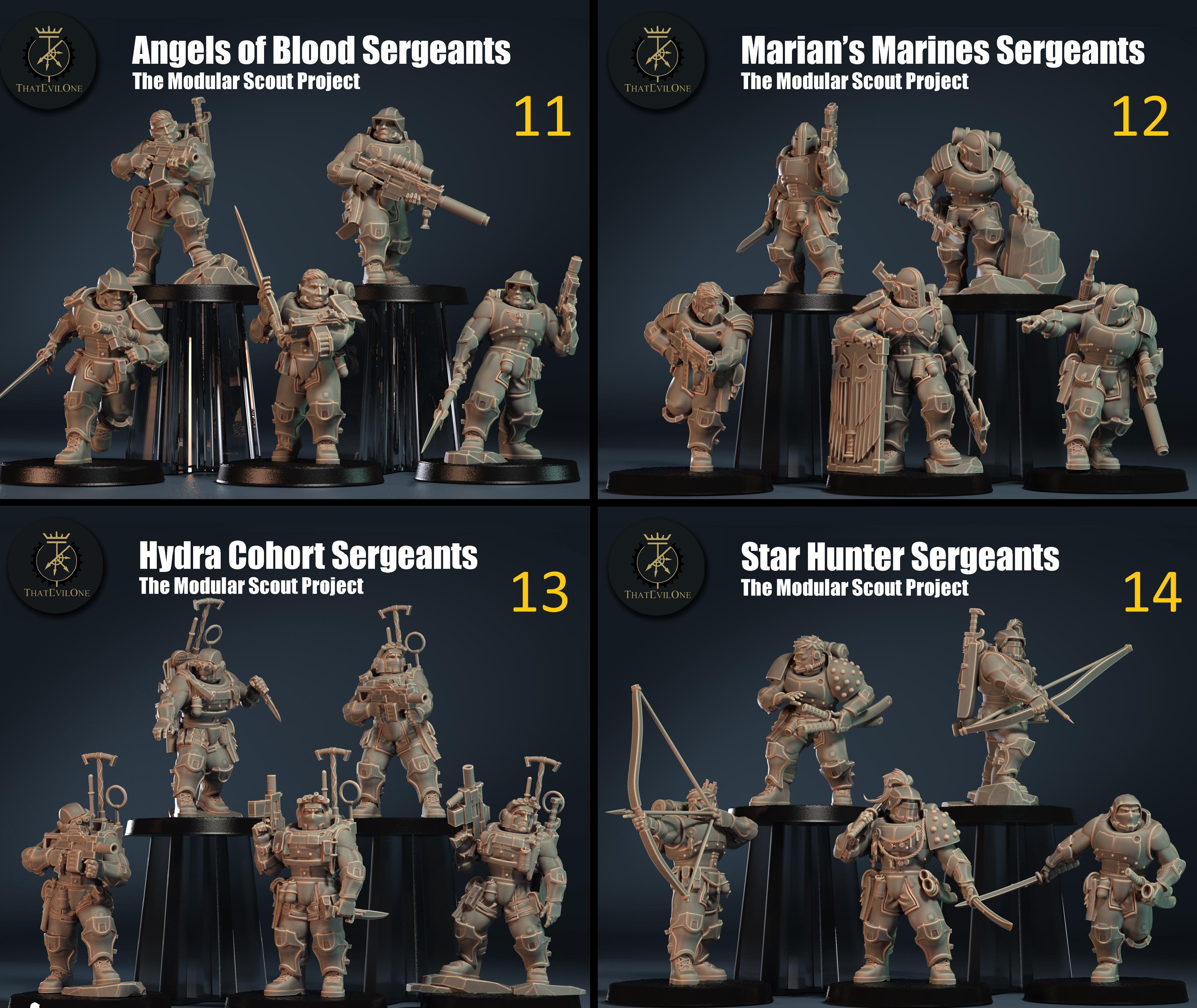 Scouts 1st Wave - Genewarriors - 28mm - Thatevilone - Etsy