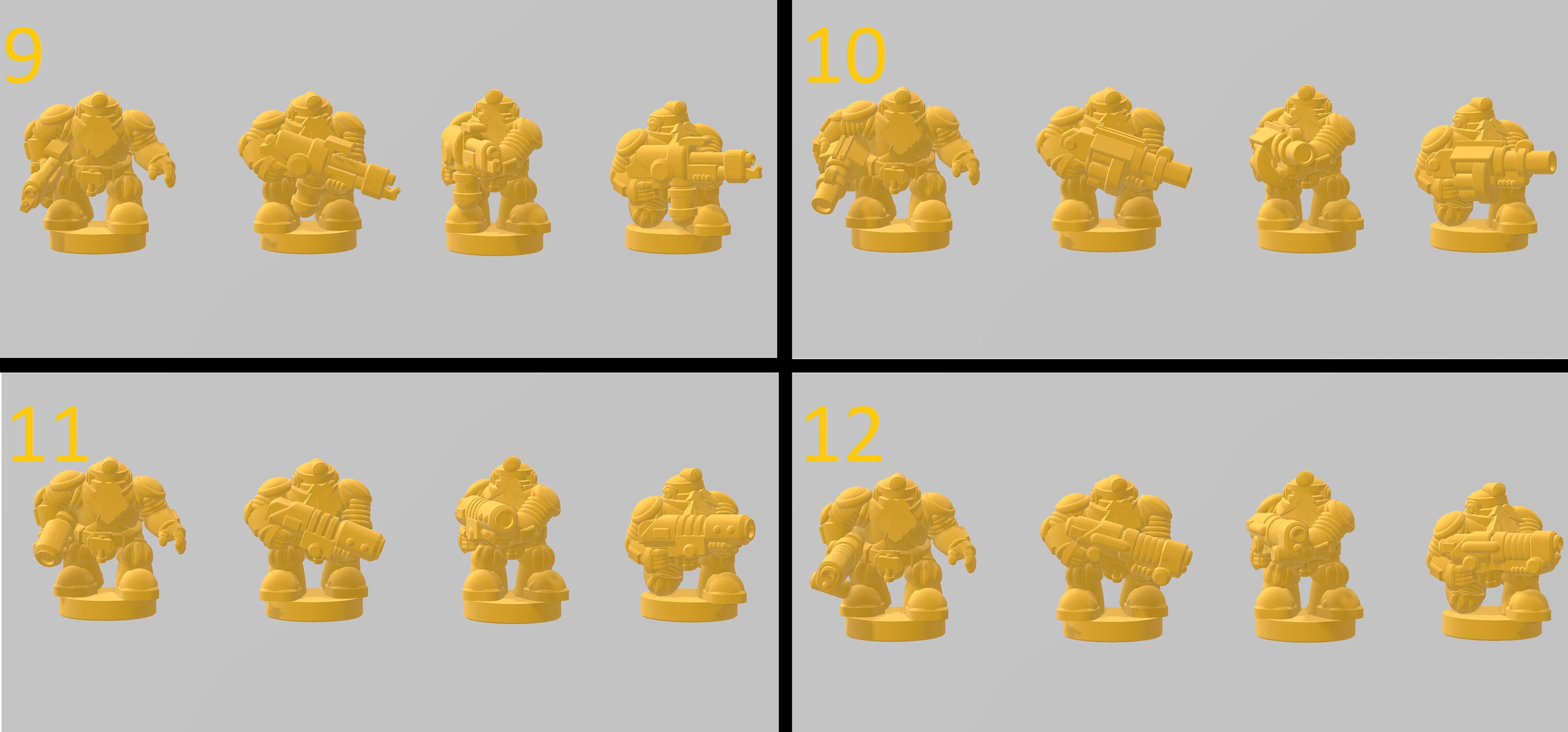 Goliath Consortium Infantry - 6-8-10mm - KMFP Designs - Etsy