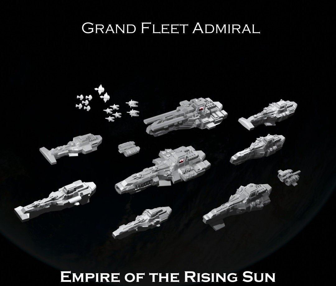 Empire of the Rising Sun - 1/5000 Scale - Grand Fleet Admiral Tabletop ...