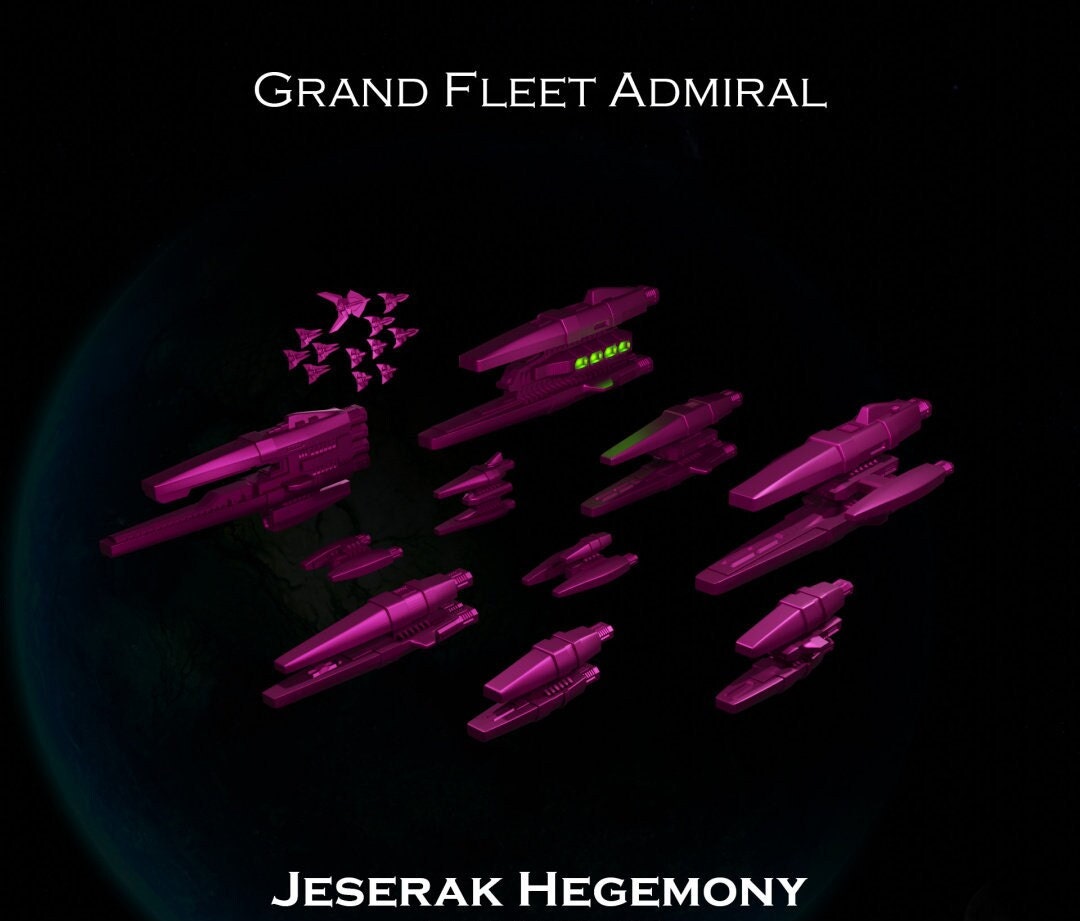Jeserak Hegemony 1/5000 Scale Grand Fleet Admiral Tabletop - Etsy