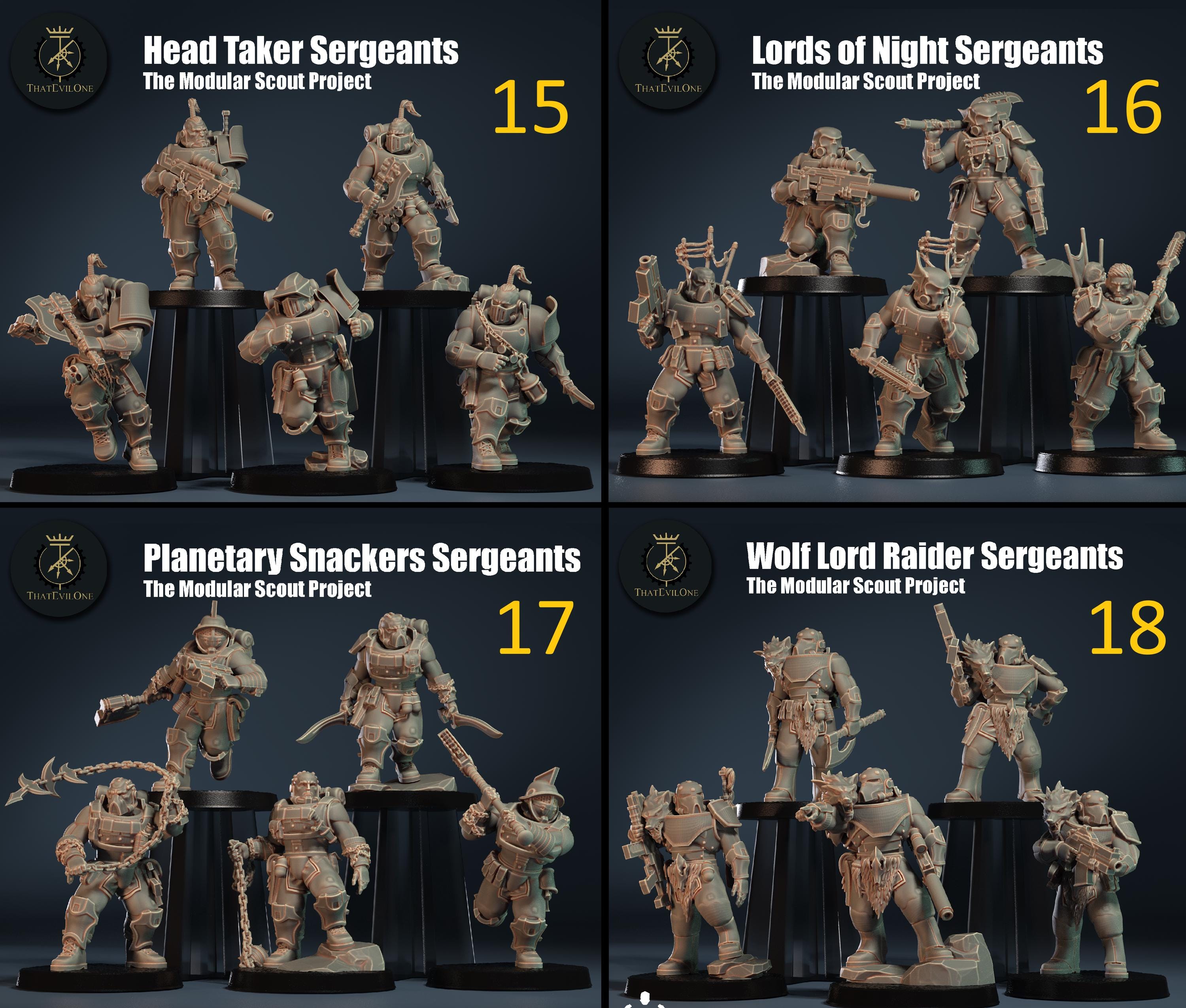 Scouts 1st Wave - Genewarriors - 28mm - Thatevilone - Etsy