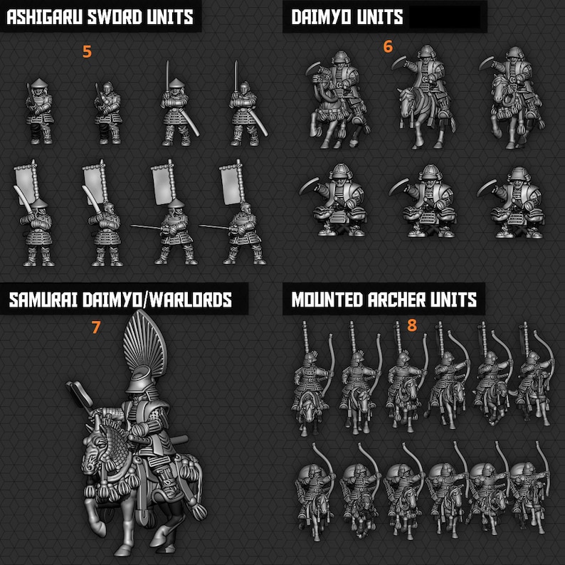 Samurai Warfare - 15mm - SMOL Miniatures - Etsy