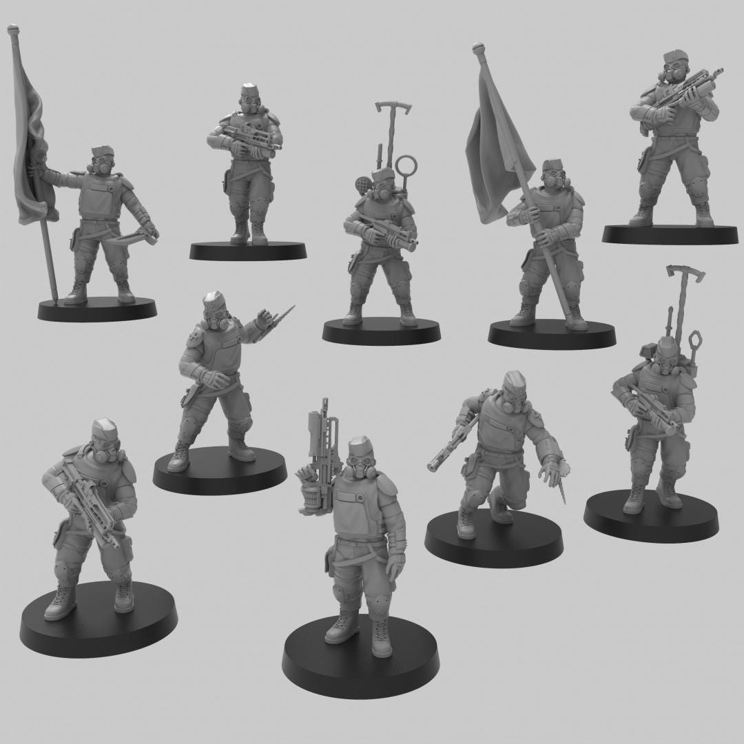 Infantry - Heck Ghosts - 28mm - Thatevilone - Etsy
