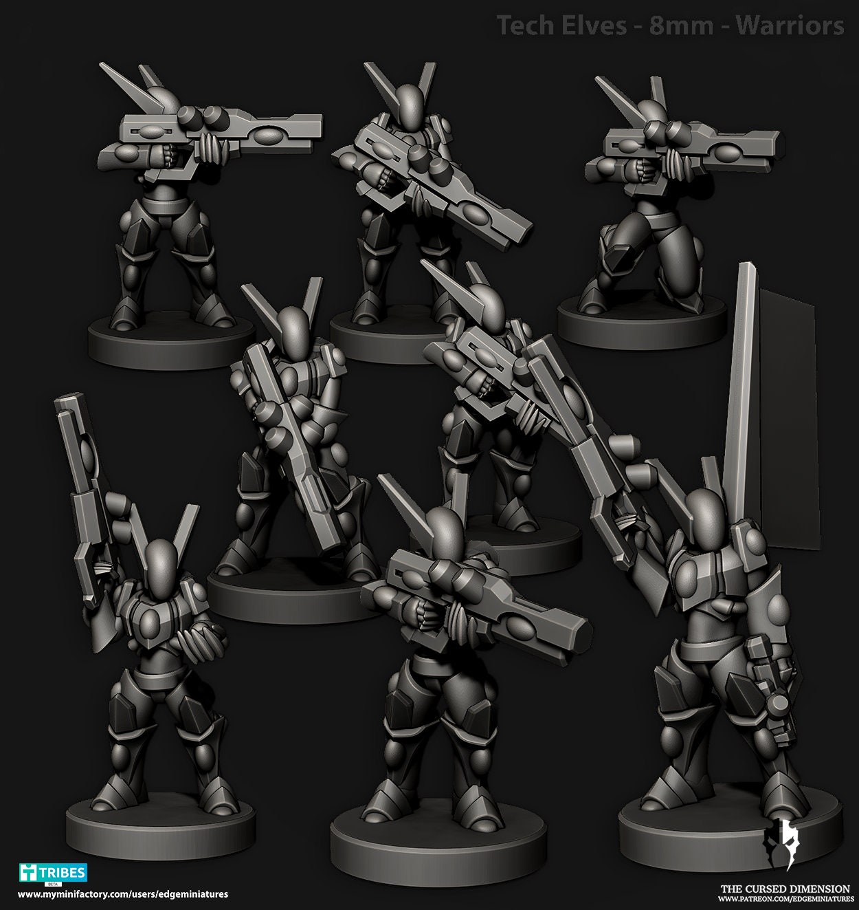 Tech Elves - 6/8-10-15mm - Edge Miniatures - Etsy