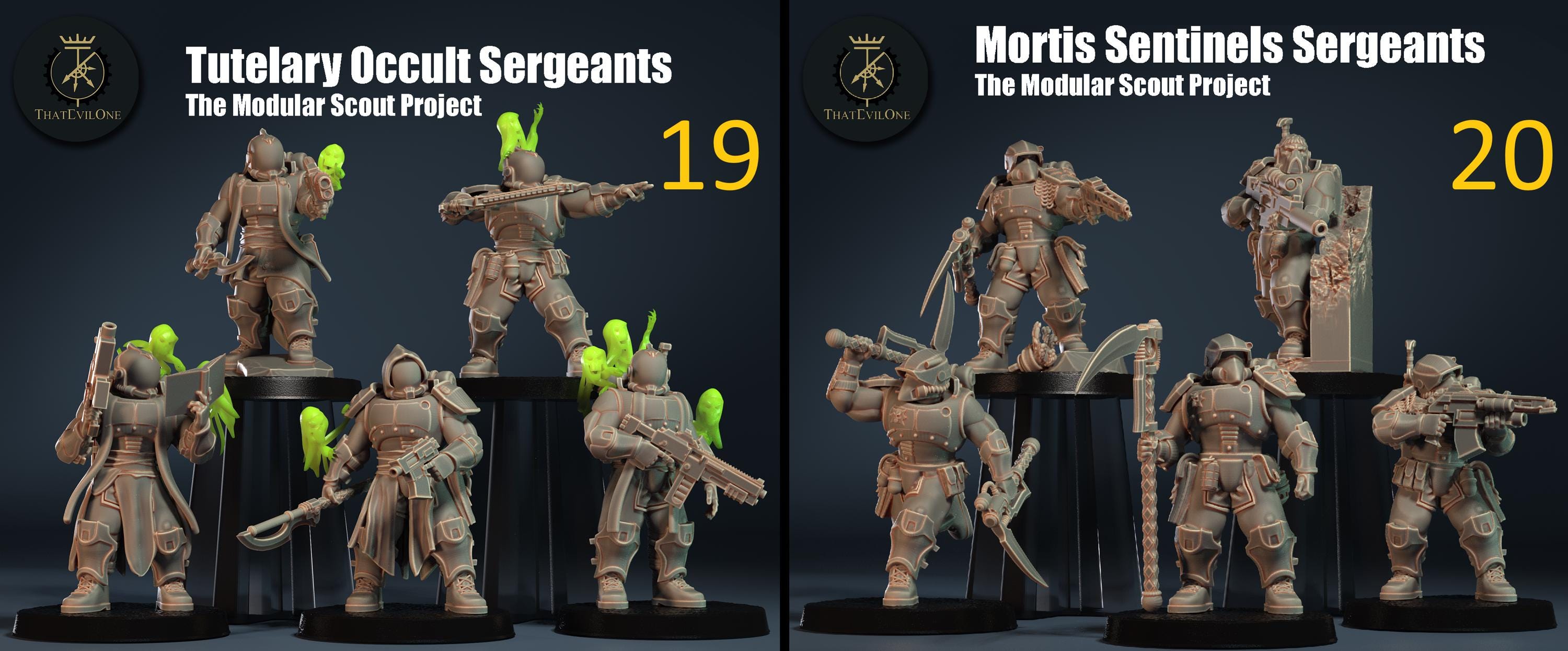 Scouts 1st Wave - Genewarriors - 28mm - Thatevilone - Etsy