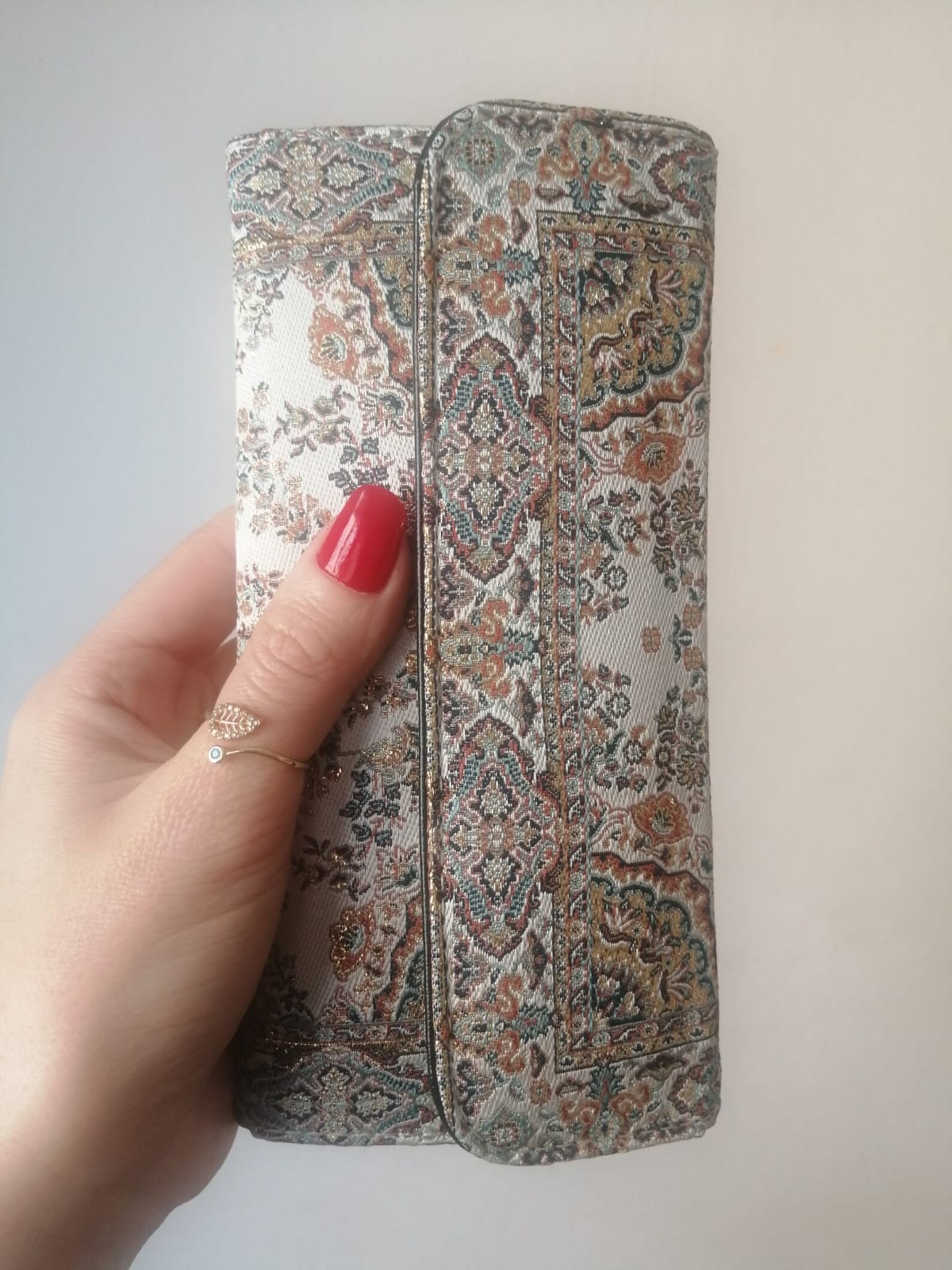 Big Walletturkish Handmade Wallet With Woven Rug Design - Etsy