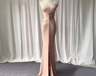 Split Front Dress | Etsy