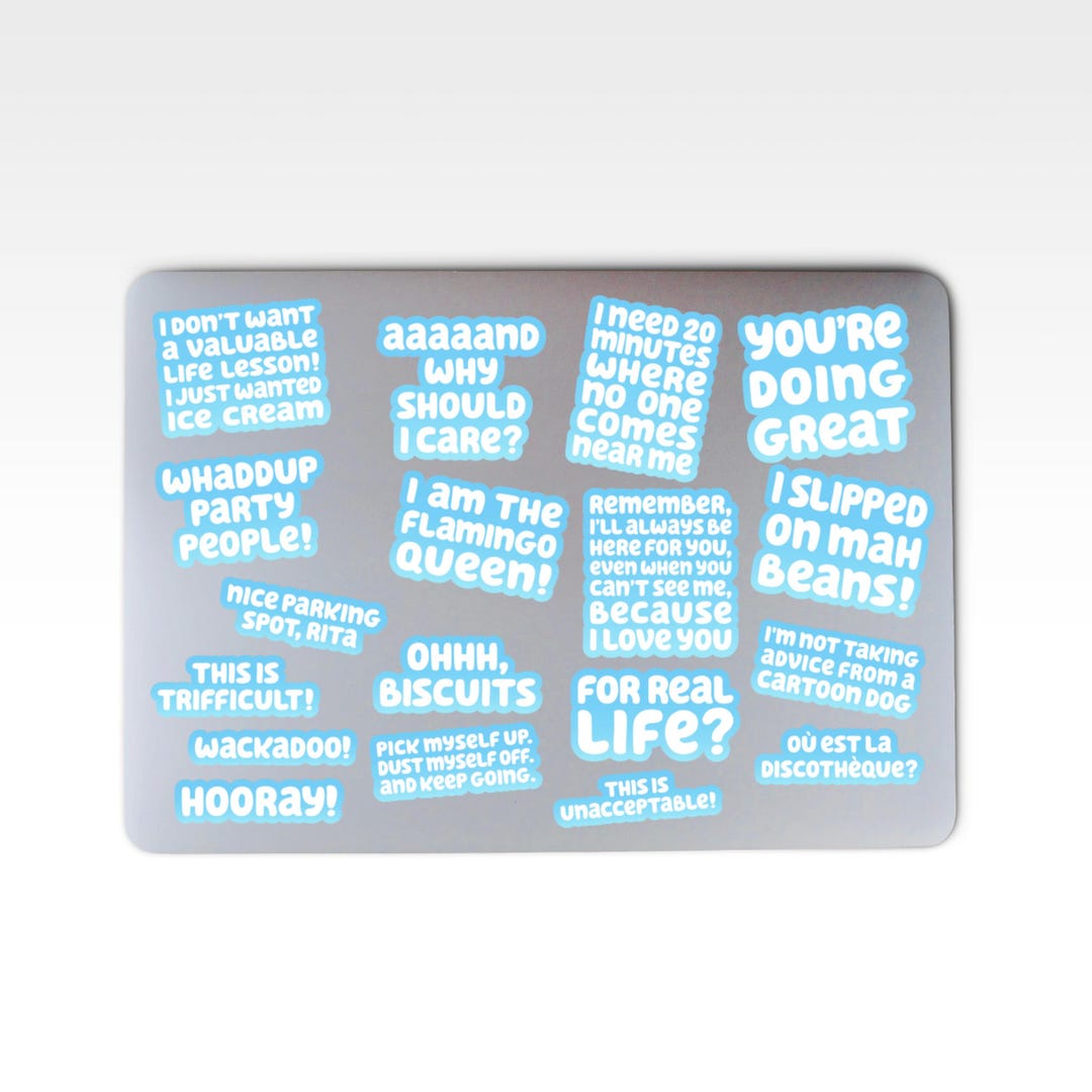 Blue Heeler Quotes Sticker Pack - Etsy