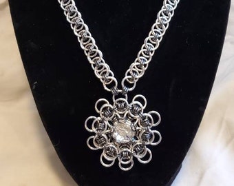 Chainmail Pendant - Etsy