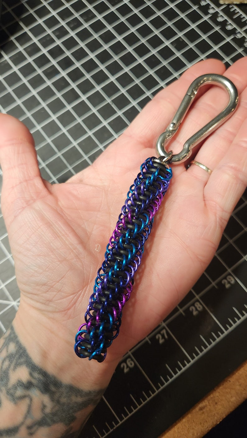 Chainmail Fidget Toy Key Chain - Etsy